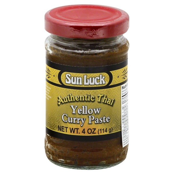 Sun Luck Curry Paste, Yellow, Authentic Thai, Jar (4 oz) - Instacart