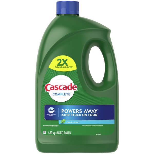 Cascade Gel Dishwasher Detergent, Fresh Scent (155 oz) - Instacart