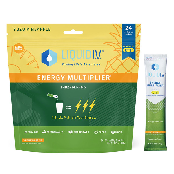 Costco Liquid I.V. Hydration Multiplier + Energy, Yuzu Pineapple Same ...