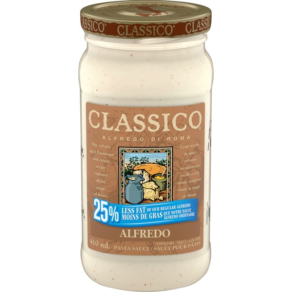 Classico Di Roma Light Alfredo Pasta Sauce (410 ml) - Instacart