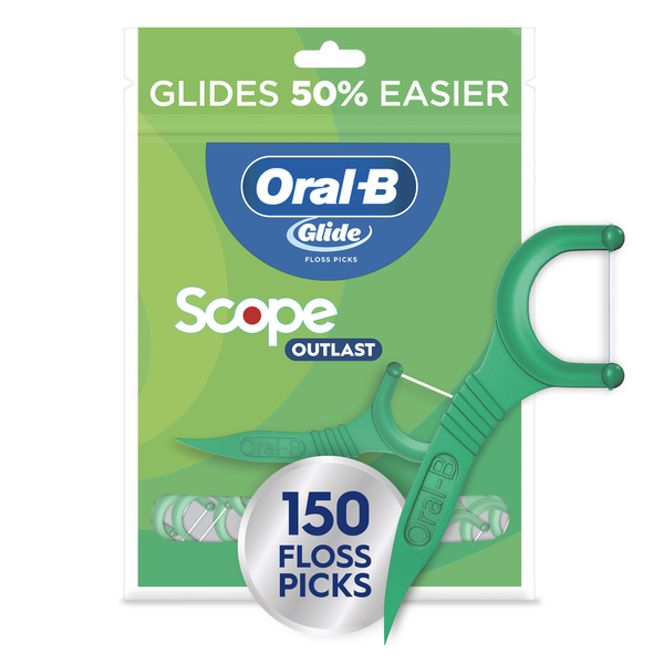 Publix Oral-B Glide Dental Floss Picks with Scope Outlast, Mint Same ...