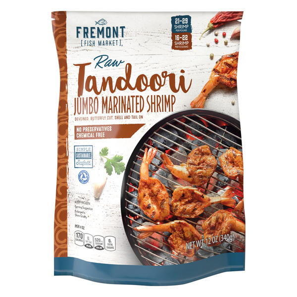 Fremont Fish Market Raw Tandoori Jumbo Marinated Shrimp Same-Day Delivery or Pickup | ALDI