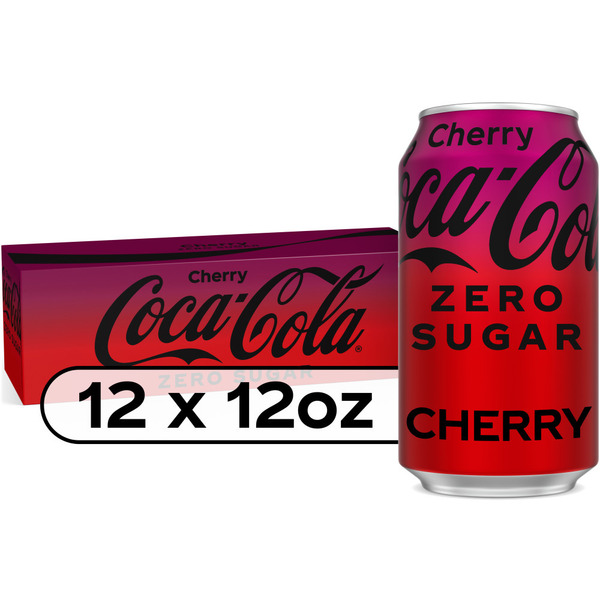 Coca Cola Zero Sugar Cherry Diet Soda Soft Drink Same-Day Delivery or ...