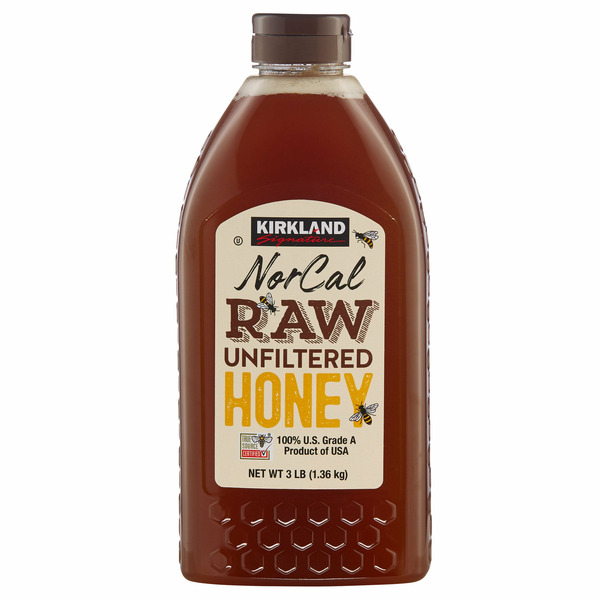 Kirkland Signature NorCal Raw Unfiltered Honey, 3 lbs Same-Day Delivery ...