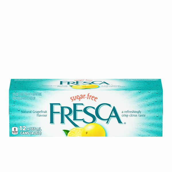 Food Basics Fresca Grapefruit Flavored Beverage Sugar Free Soda Same ...