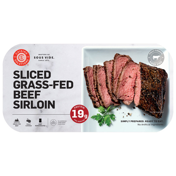 Cuisine Solutions Sliced Grass-Fed Beef Sirlion Same-Day Delivery | Costco