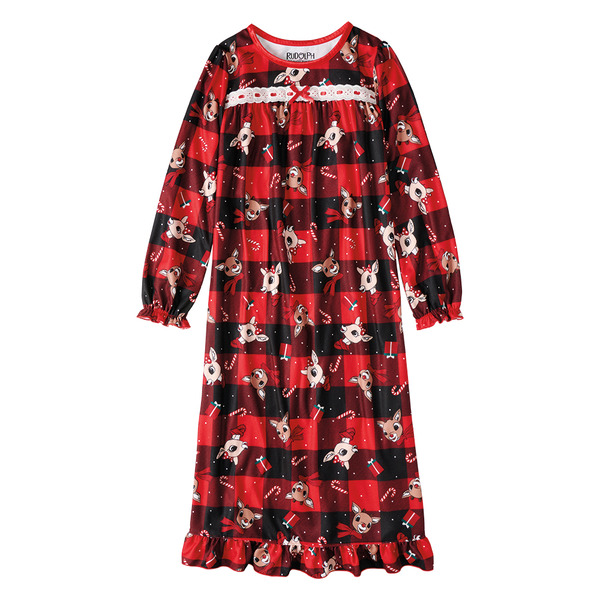 Children's Rudolph Character Pajama Dress, Large Same-Day Delivery or ...
