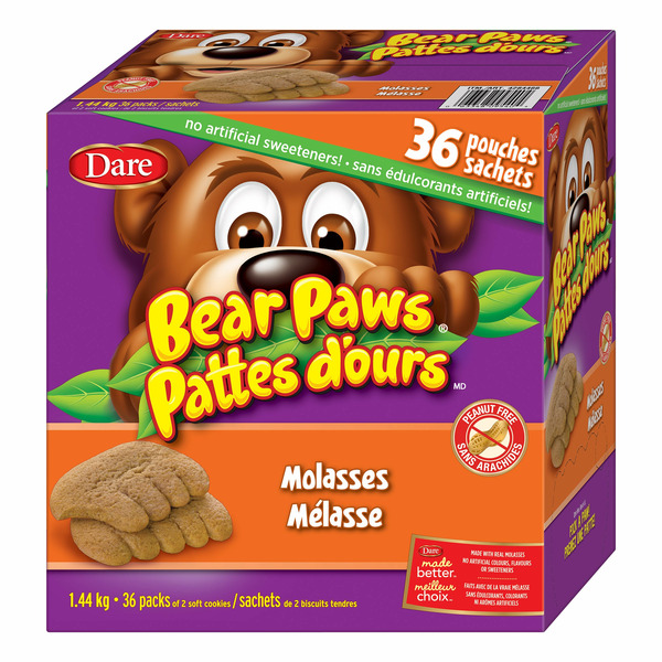 Costco Dare Bear Paws Soft Molasses Cookies Same-Day Delivery | Costco ...