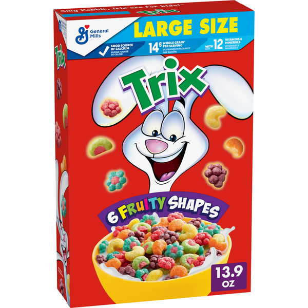 General Mills Trix Fruity Shapes Large Size Cereal Same-Day Delivery or ...