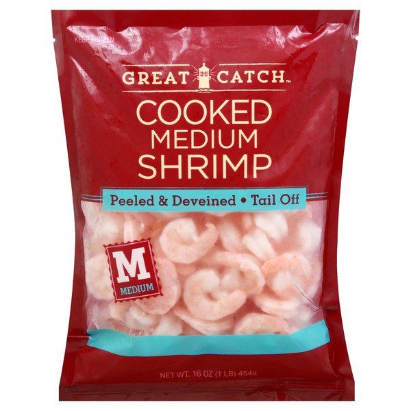 H-E-B Great Catch Shrimp, Cooked, Tail Off, Medium Same-Day Delivery ...