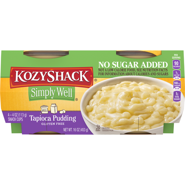 Kozy Shack Simply Well Tapioca Pudding Snack Cups Same-Day Delivery or ...