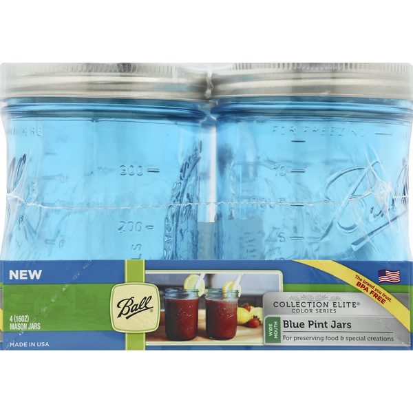 Ball Blue Pint Jars (4 ct) - Instacart