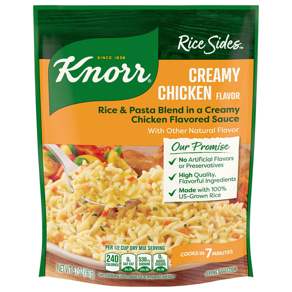 Wegmans Knorr Rice Sides Creamy Chicken Long Grain Rice And Vermicelli ...