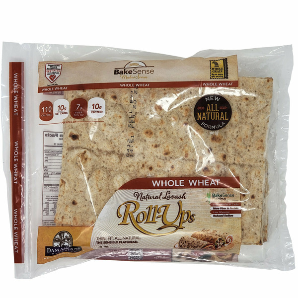 Costco Damascus Bakeries Natural Lavash Roll-Ups, Whole Wheat Same-Day ...