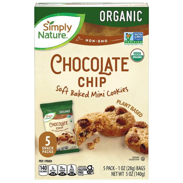 Simply Nature Chocolate Chip Organic Mini Cookies Same-Day Delivery or ...