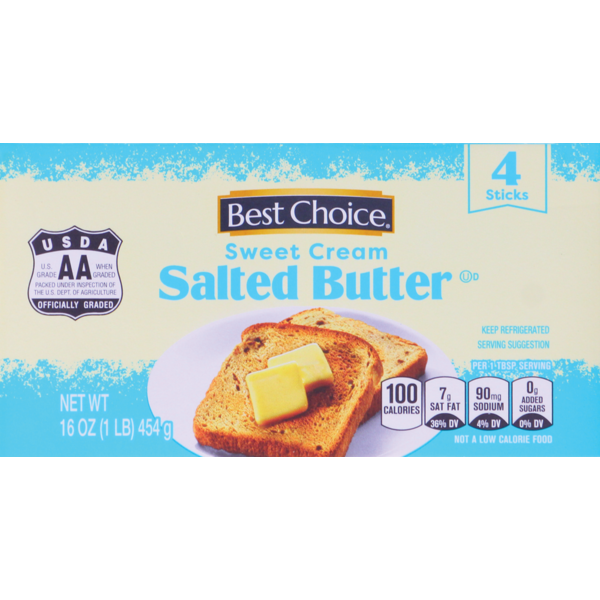 Price Chopper Best Choice Sweet Cream Salted Butter Sticks Same-Day ...