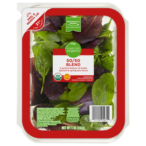 Kroger Simple Truth 50/50 Blend A Perfect Balance Of Tender Spinach ...