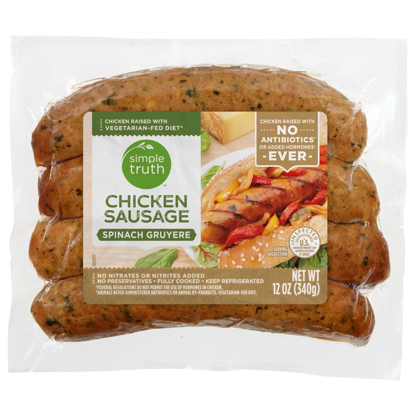Kroger Simple Truth Spinach Gruyere Chicken Sausage Same-Day Delivery ...