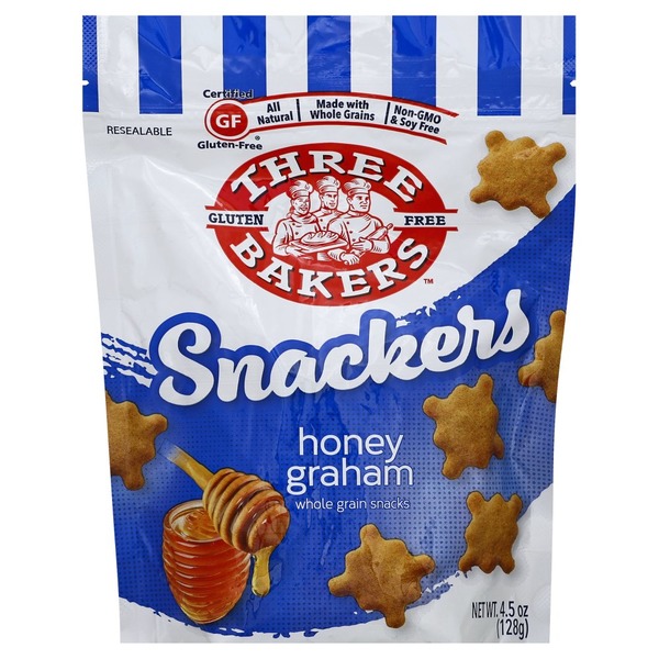 Three Bakers Snackers, Honey Graham (4.5 oz) - Instacart