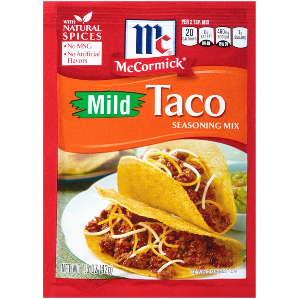 McCormick® Mild Taco Seasoning Mix (1.5 oz) - Instacart
