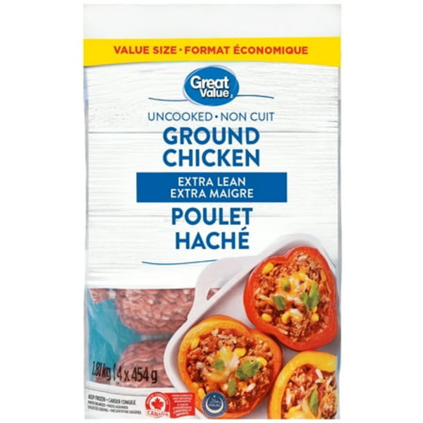 Walmart Great Value Exra Large Ground Chicken Chubs Same-Day Delivery ...