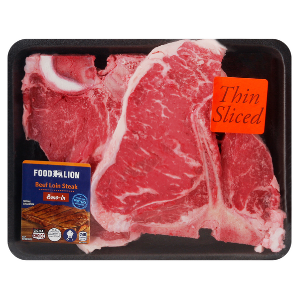 Food Lion Beef Thin T Bone Steak Same-Day Delivery or Pickup | Instacart