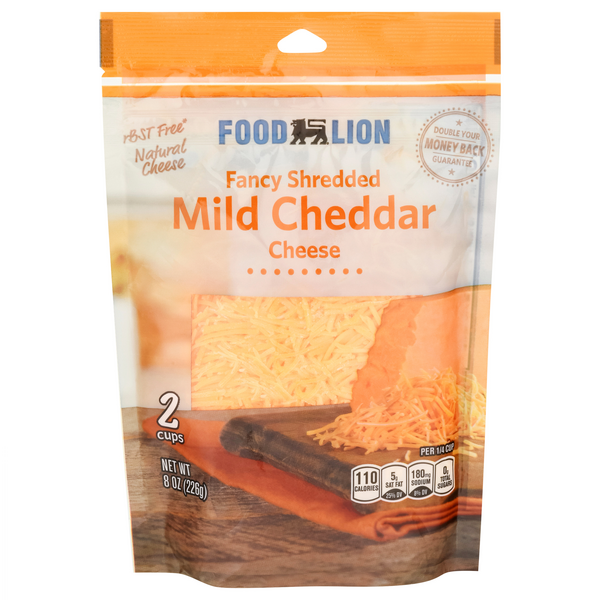 Food Lion Food Lion Fancy Shredded Mild Cheddar Natural Cheese Same-Day ...
