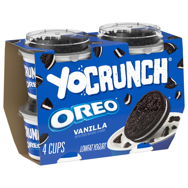 Publix YoCrunch Low Fat Vanilla Yogurt with OREO(R) Cookie Pieces, 4 oz ...
