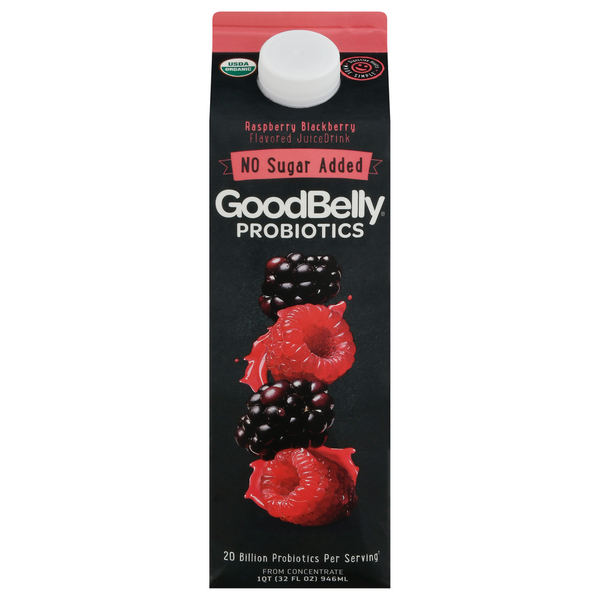 GoodBelly Juice Drink, Raspberry Blackberry Same-Day Delivery or Pickup ...