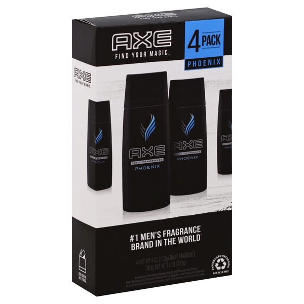 Axe Fragrance, Daily, Phoenix, 4 Pack (4 each) - Instacart