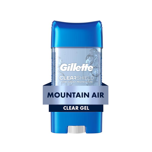 Gillette ClearShield Clear Gel Antiperspirant Deodorant Mountain Air ...