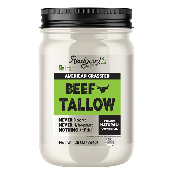 Real Good Foods 100% American Grassfed Beef Tallow Same-Day Delivery ...