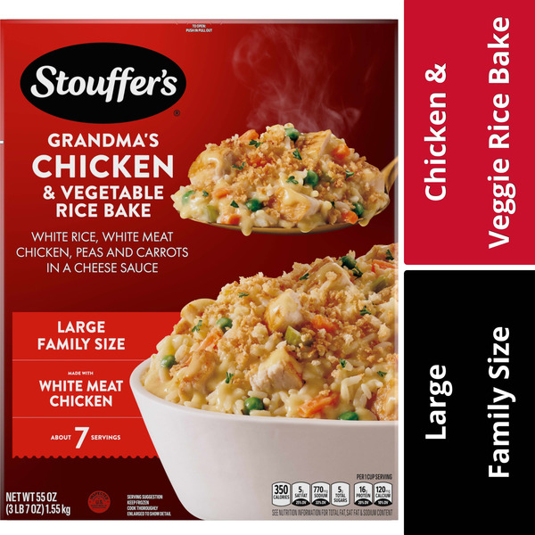 Publix Stouffer's Large Family Size Grandma Chicken And Vegetable Rice ...