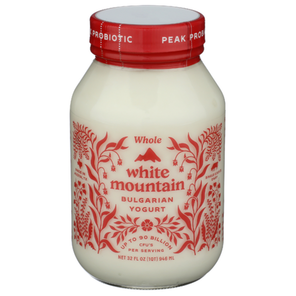 White Mountain Whole Milk Probiotic Bulgarian Yogurt Same-Day Delivery ...