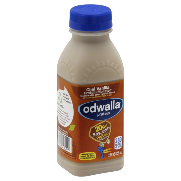 Odwalla Protein Shake, Soy and Dairy, Chai Vanilla (12 oz) - Instacart