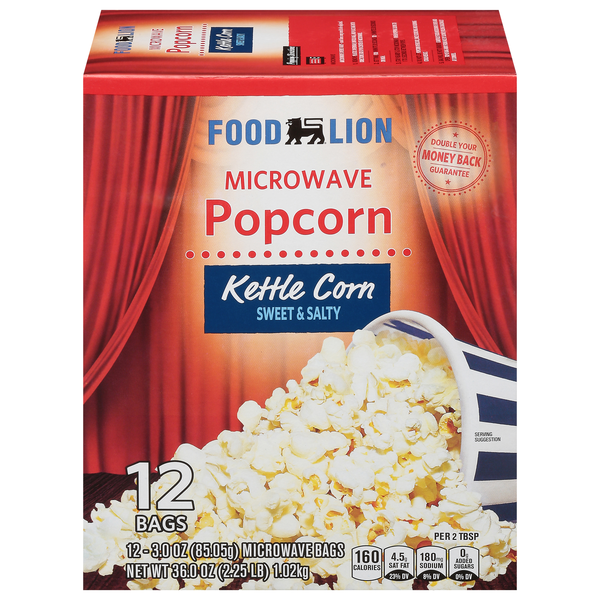 Food Lion Food Lion Sweet & Salty Microwave Kettle Popcorn Same-Day ...