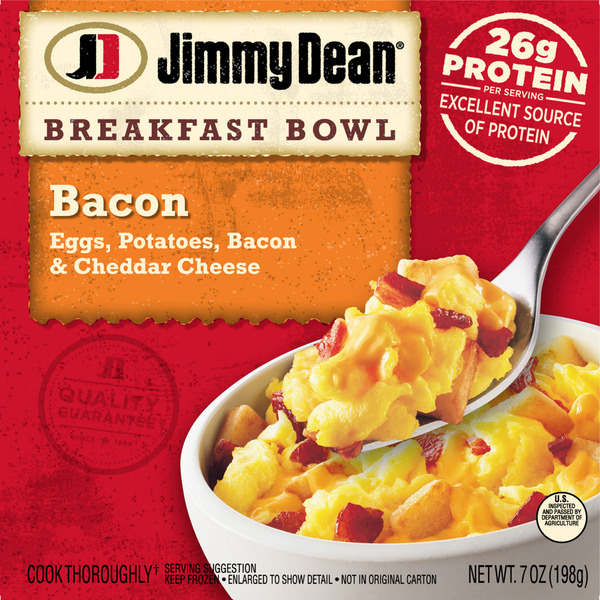 Wegmans Jimmy Dean Breakfast Bowl, Bacon, Frozen, 7 oz Bowl Same-Day ...
