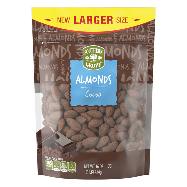 Southern Grove Cocoa Flavored Almonds Same-Day Delivery or Pickup | ALDI