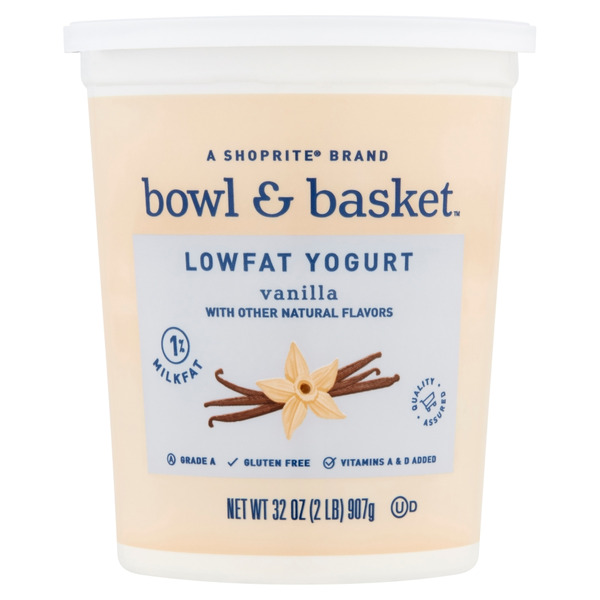 ShopRite Bowl & Basket Vanilla Lowfat Yogurt Same-Day Delivery | Instacart
