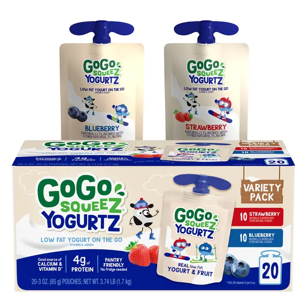 GoGo Squeez YogurtZ Strawberry/Blueberry 20 count Same-Day Delivery ...