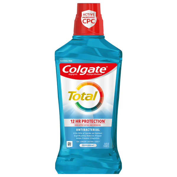ShopRite Colgate Alcohol Free Mouthwash, Antibacterial, Peppermint Same ...