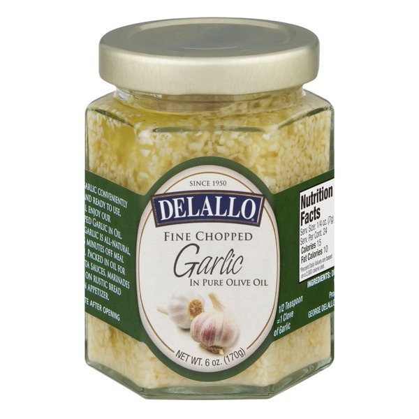 DeLallo Garlic In Pure Olive Oil Fine Chopped (6 oz) - Instacart