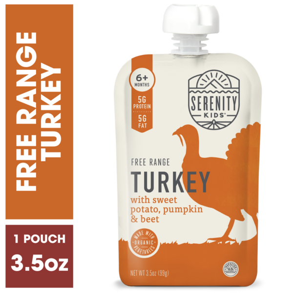 Serenity Kids Free Range Turkey with Organic Vegetables Baby Food Pouch ...
