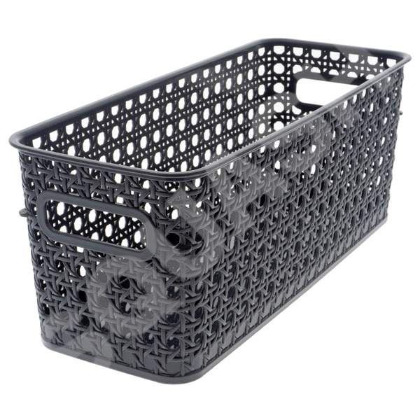 Dollarama Rattan Look Plastic Basket Same-Day Delivery | Instacart