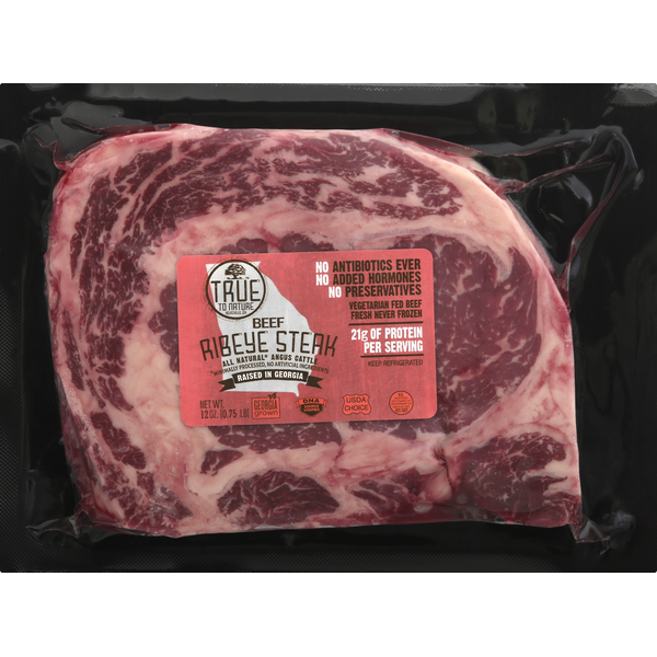 True To Nature Beef, Ribeye Steak (12 oz) - Instacart