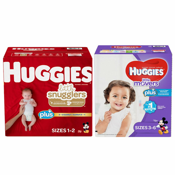 Costco Huggies Little Snugglers Plus Baby Diapers Size 1 Same-Day ...