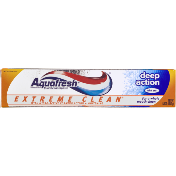 Aquafresh Extreme Clean Deep Action Fluoride Toothpaste Mint Zext (5.6 ...