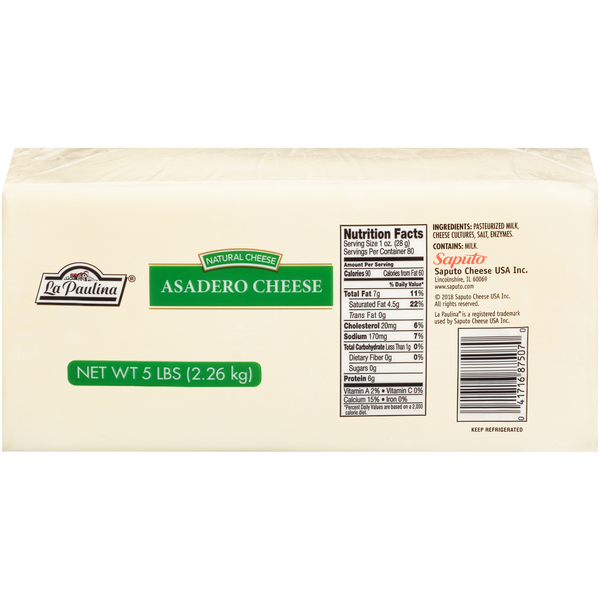 La Paulina Natural Asadero Cheese Same-Day Delivery | Sam's Club