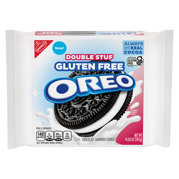 Oreo Double Stuf Gluten Free Chocolate Sandwich Cookies Same-Day ...