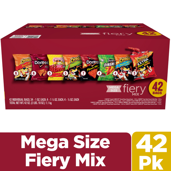 Frito Lay Snacks Fiery Mix Variety 42 Oz, 42 Count Same-Day Delivery or ...